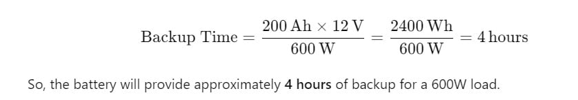 How To Calculate Inverter Battery Backup Time - Invertekenergy